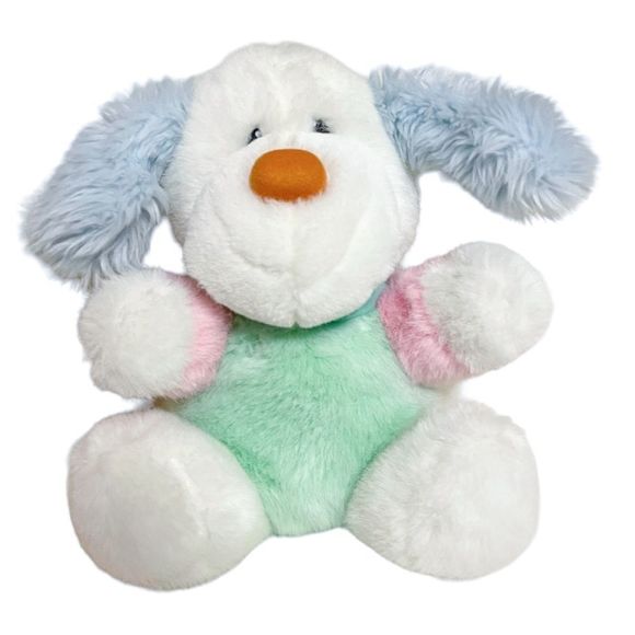 Toys | Vntg Walmartdog Stuffed Animal Plush Colorblock Pastel 1 Inch ...